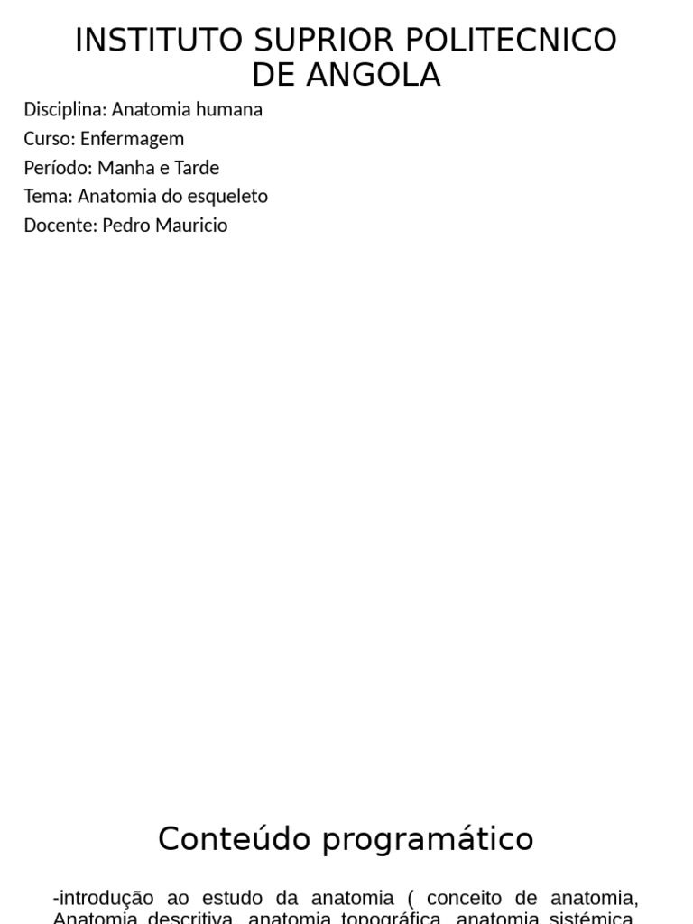 Anatomia Ispoca Anatomia1o | PDF | Coluna vertebral | Unha