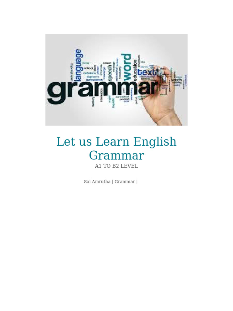 Let Us Learn English Grammar | PDF | Verb | Grammatical Tense