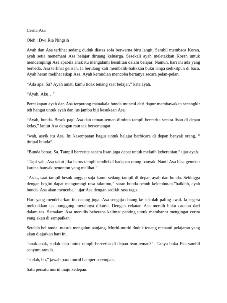 Cerita Asa tugas Bu Ari_054659 | PDF