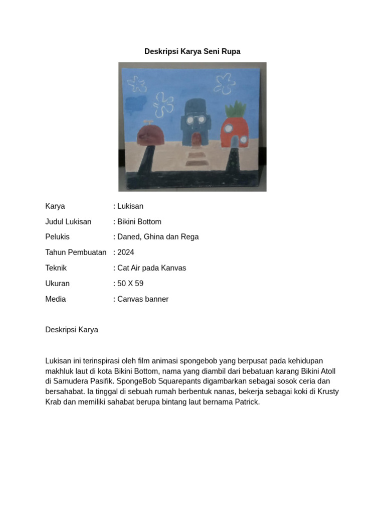 Seni Rupa_bikini Bottom | PDF