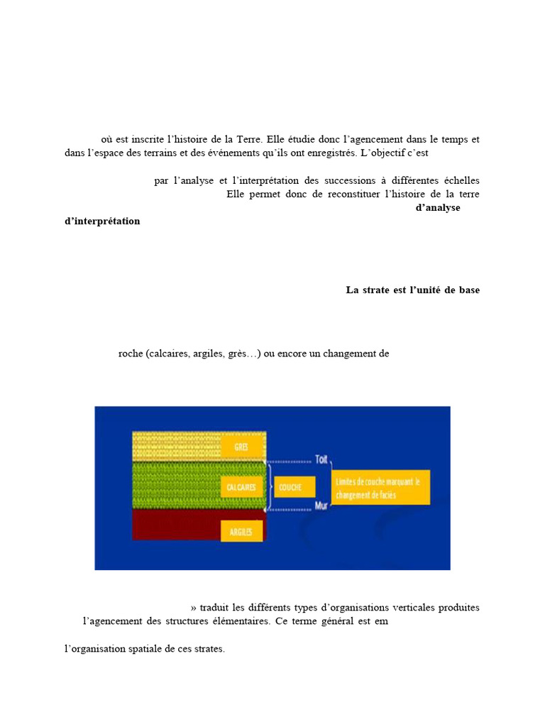Principes de la stratigraphie géologique | PDF | Stratigraphie ...