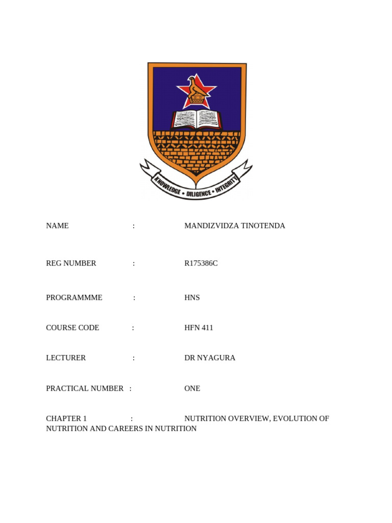 Prac 1 Pdf Nutrition Diet Nutrition