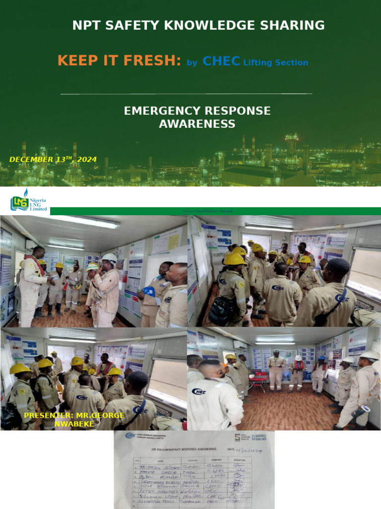 Chec Kif On Emergency Response | PDF