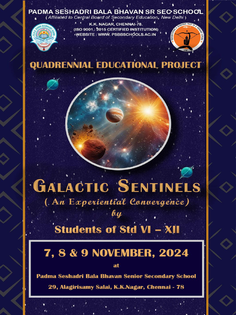 Galactic Sentinels: A Cosmic School Project | PDF