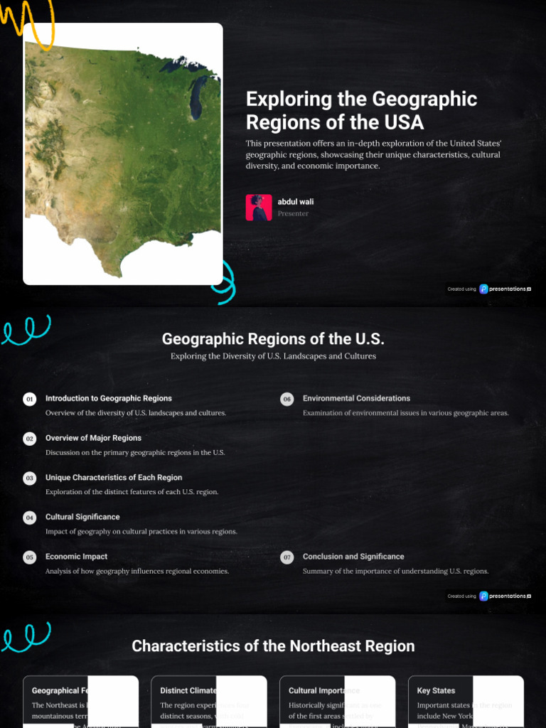 Geographic Regions of The United States Overview | PDF