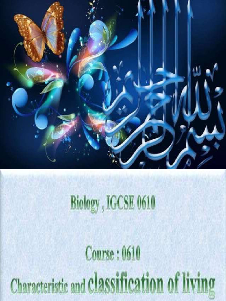 Characteristics & Classification of Living Organisms - Igcse-Ppt-Grade ...