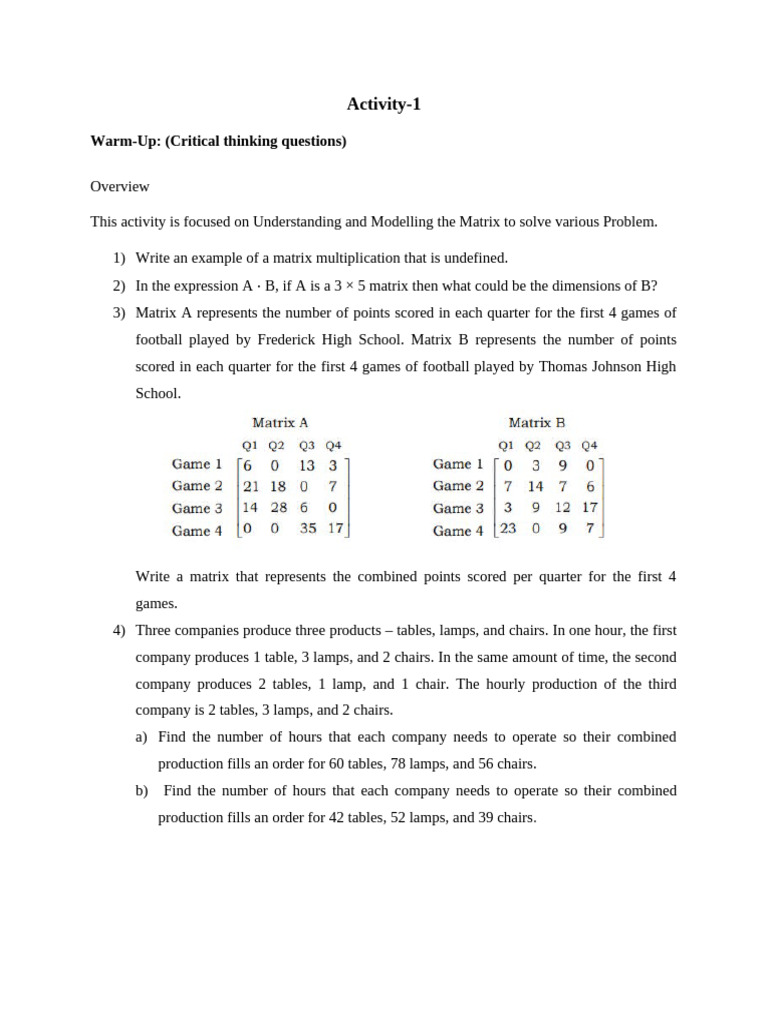 Practice Sheet Activity Pdf