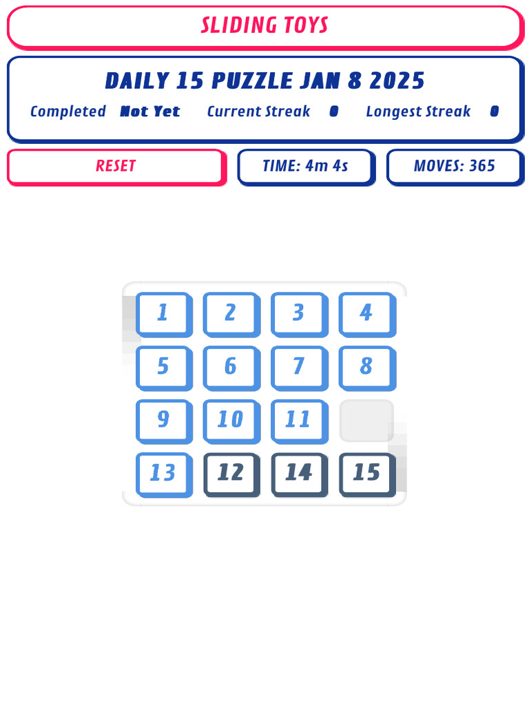 15 Puzzle Sliding Toys | PDF
