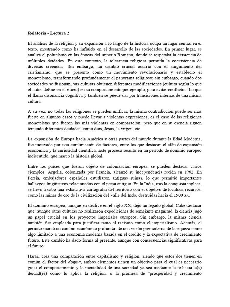 Relatoria | PDF | Monoteísmo | Capitalismo