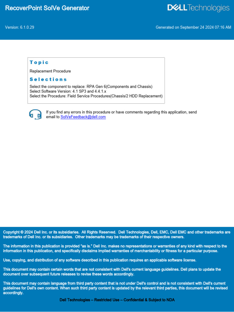 RecoverPoint - Replacement Procedure-RPA Gen 6 (Components and Chassis) - HDD | PDF | Booting | Usb