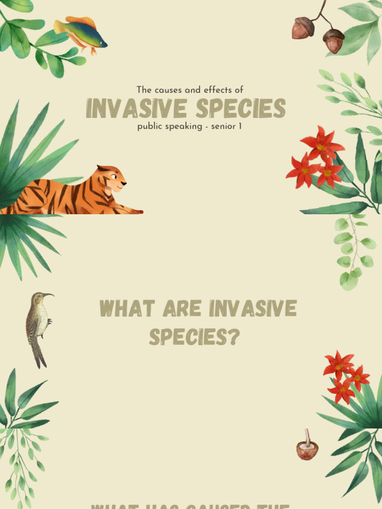 Invasive Species: Causes and Effects | PDF