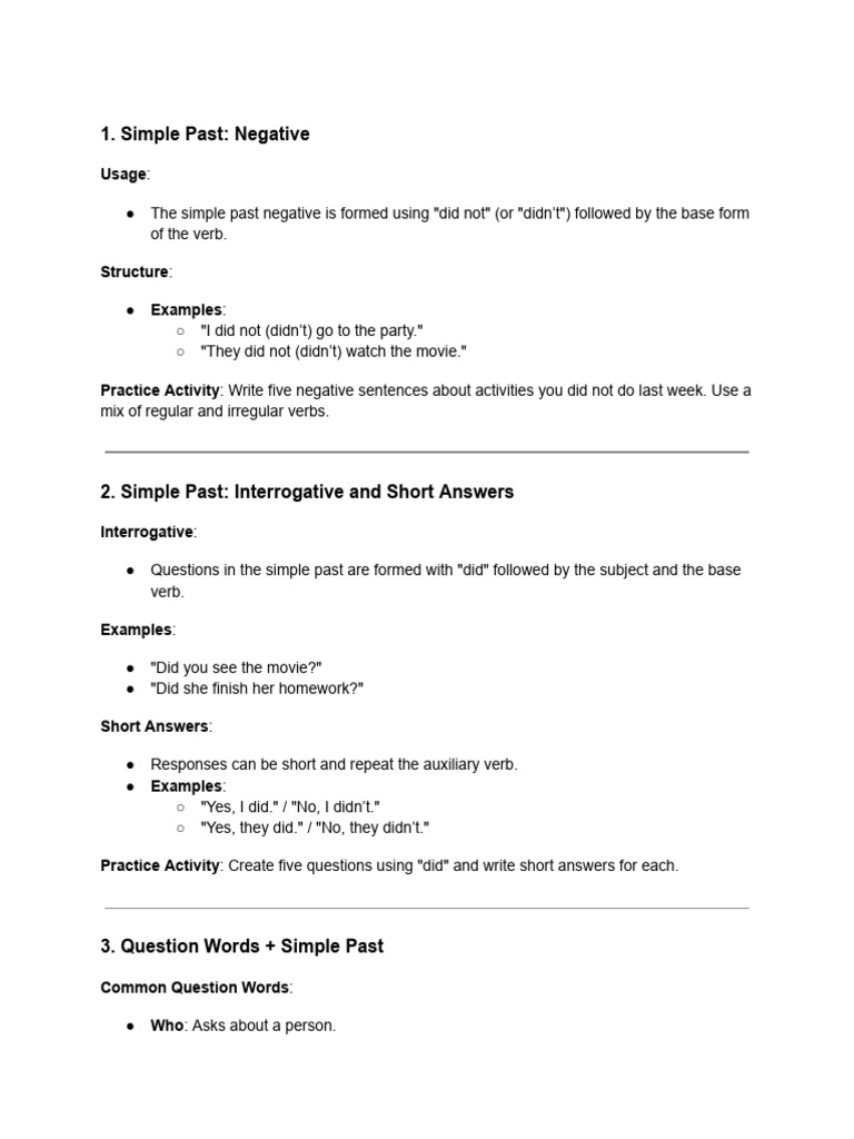 Unit 4, Link It 2, Sunday | PDF | Question | Morphology