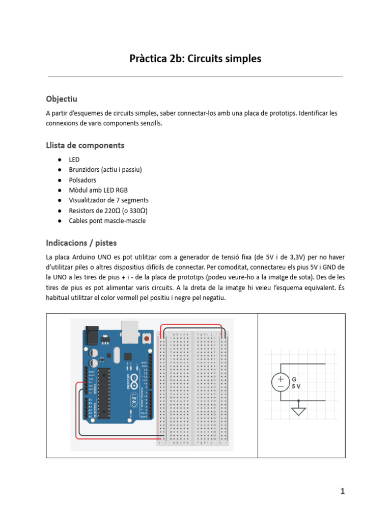 Amir_Marrakchi- Pràctica 2b_ Circuits simples | PDF