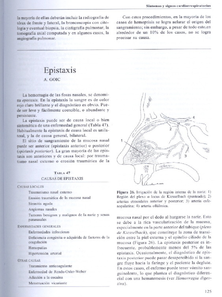 Epistaxis, Cianosis | PDF