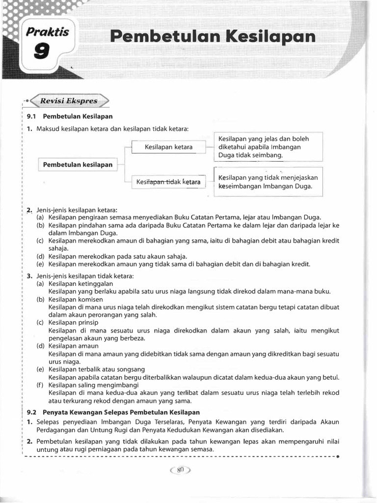 Prinsip Perakaunan Ting 4 Bab 9 | PDF