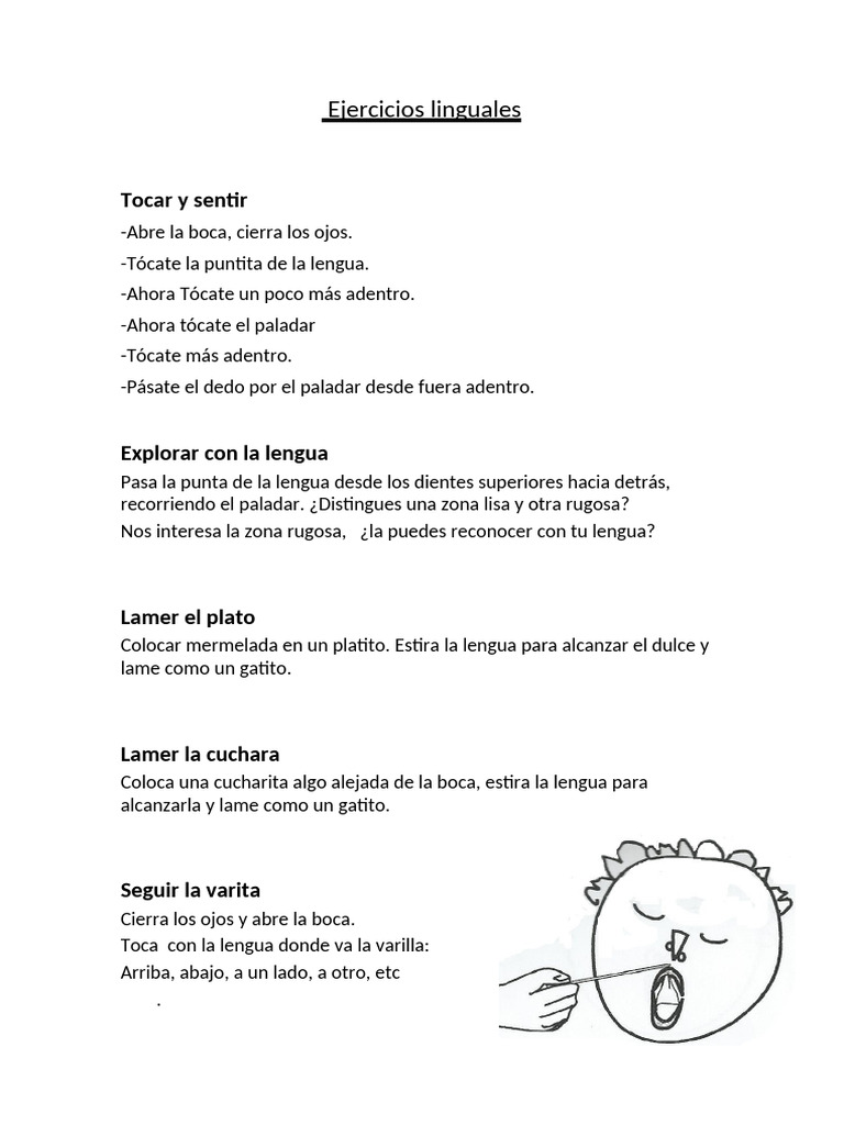Ejercicios linguales nuevos (Autoguardado) | PDF