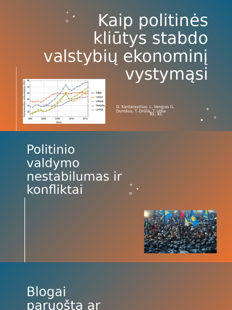Kaip Politines Kliutys Stabdo Valstybiu Ekonomini Vystymasi | PDF