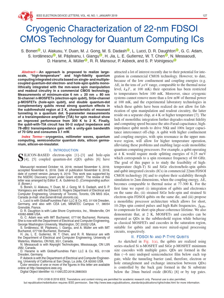 SB EDL Jan19 Published | PDF | Field Effect Transistor | Integrated Circuit