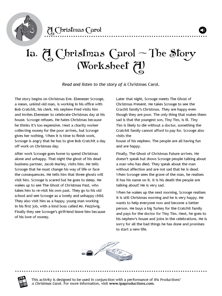 A Christmas Carol Activity Guide | PDF | Ebenezer Scrooge | A Christmas ...