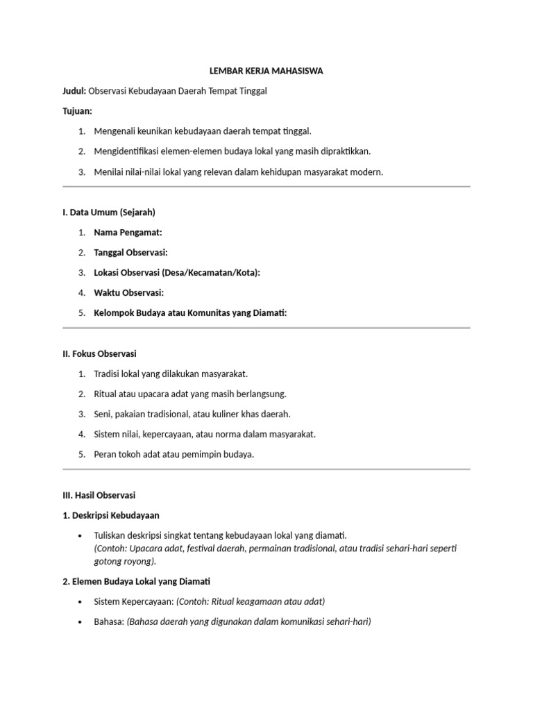 Lembar Kerja Mahasiswa Kondas Ips | PDF