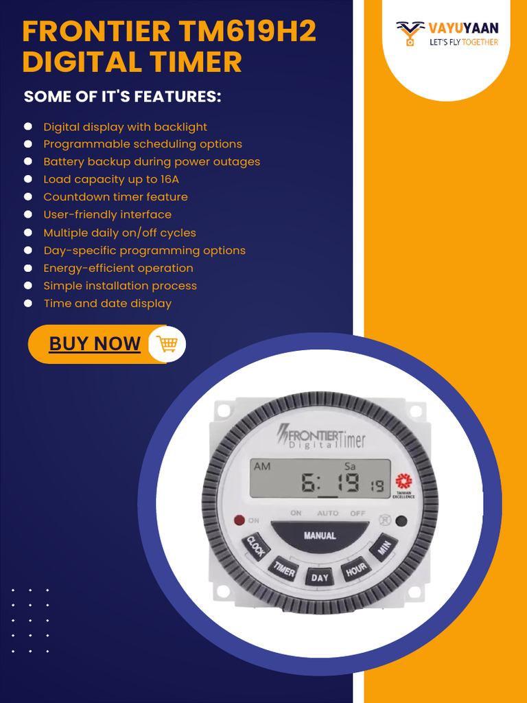 Frontier Digital Timer Manual | PDF