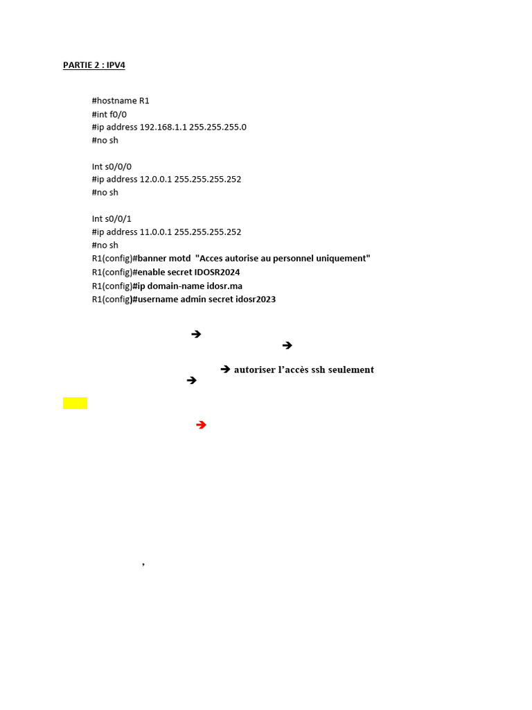 EFM Régional 2023-2024 CASA-Settat (Corrigé) | PDF | Protocoles Internet | Transmission des données