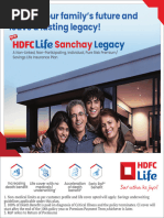 HDFC Life Sanchay Legacy Brochure | PDF | Insurance | Interest