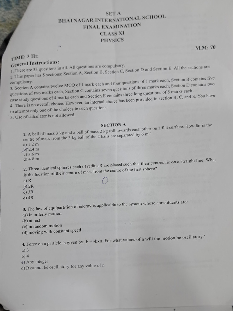Aditya physics class 11 dav | PDF | Gases | Earth