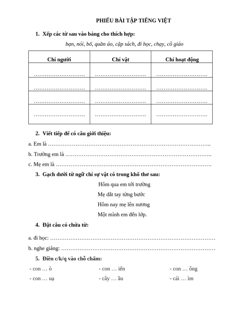 PBT Cuoi Tuan Ca Nam Mon Tieng Viet 2 - 30320239 | PDF