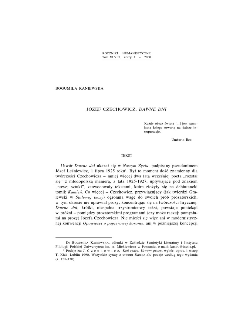 Józef_Czechowicz_Dawne_dni | PDF