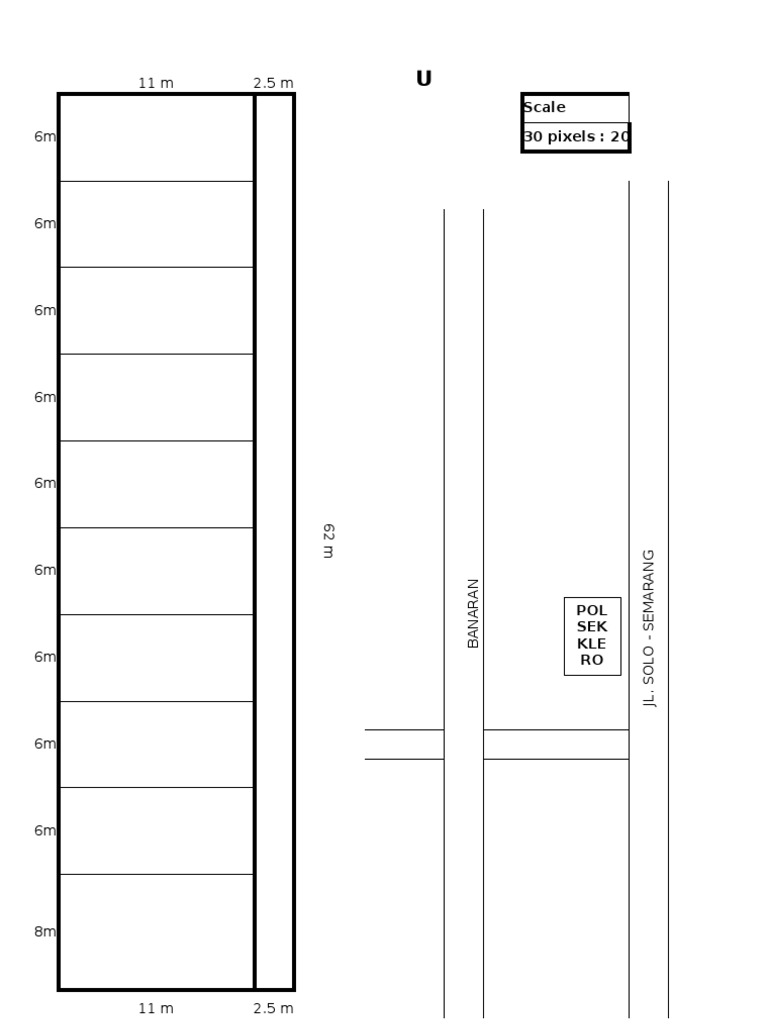 Banaran Polsek Kle Ro Scale Map | PDF