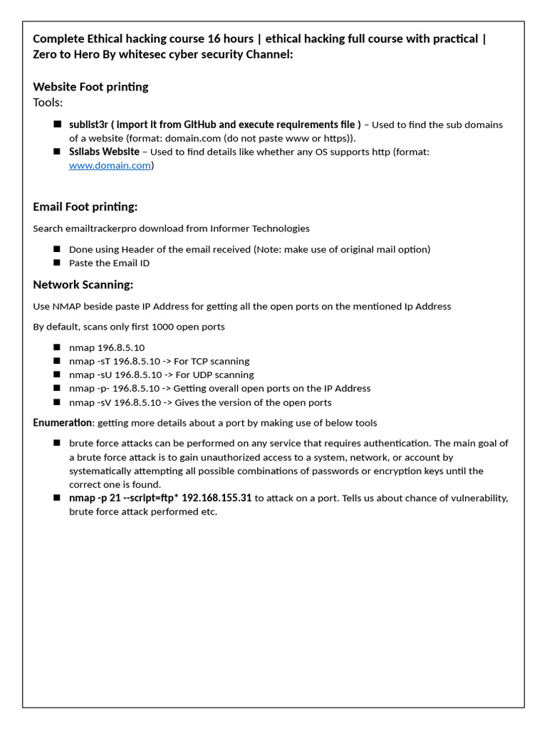 Ethical Hacking: Zero to Hero Guide | PDF