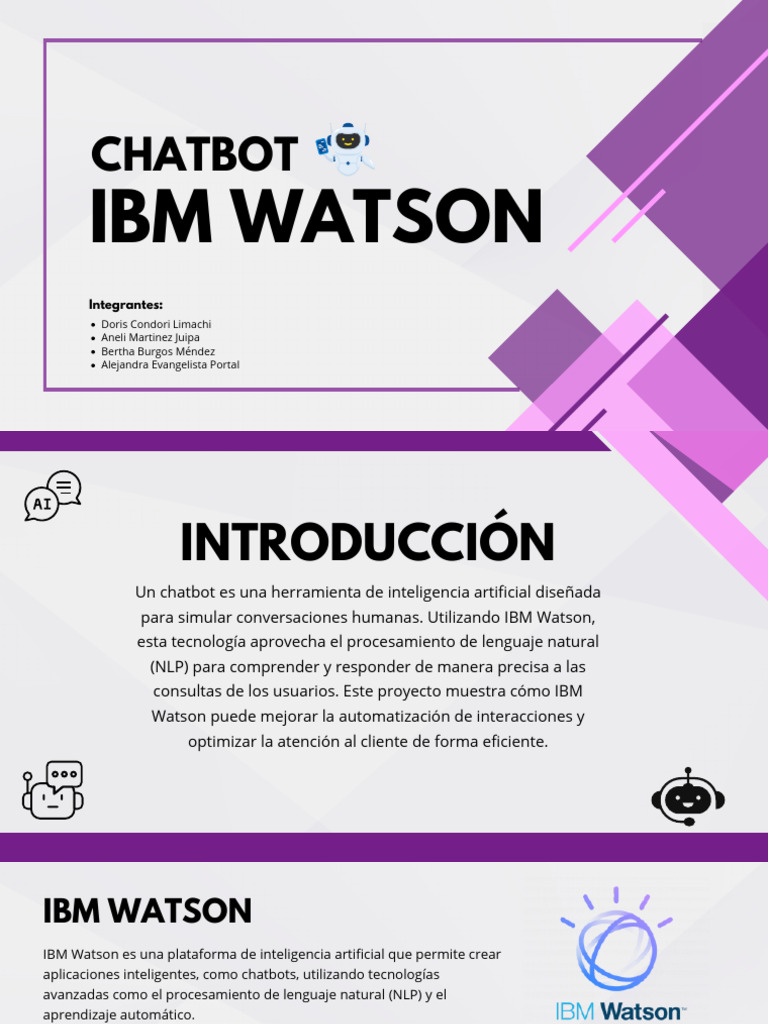 Ibm Watson Presentacion | PDF | Software | Tecnologías de la información