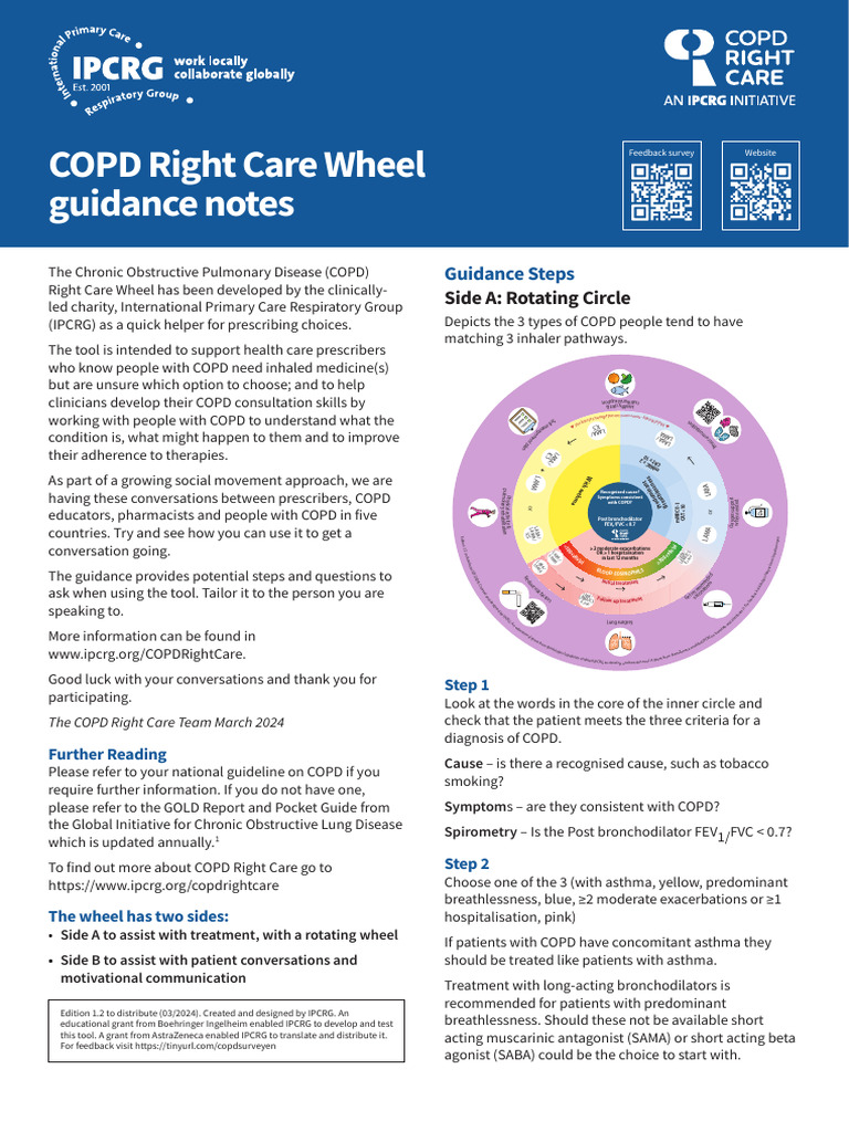 COPD Right Care Wheel | PDF | Chronic Obstructive Pulmonary Disease ...
