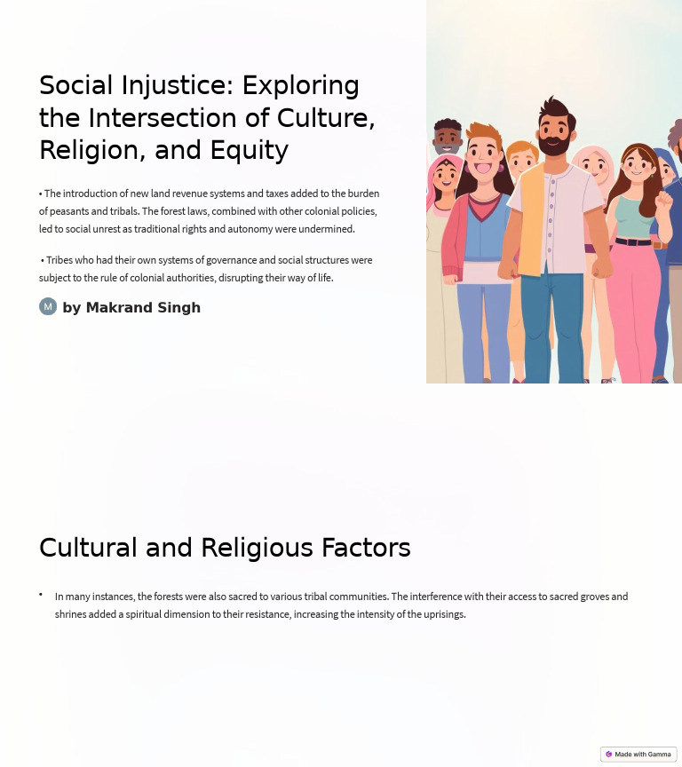Social Injustice Exploring The Intersection of Culture Religion and ...
