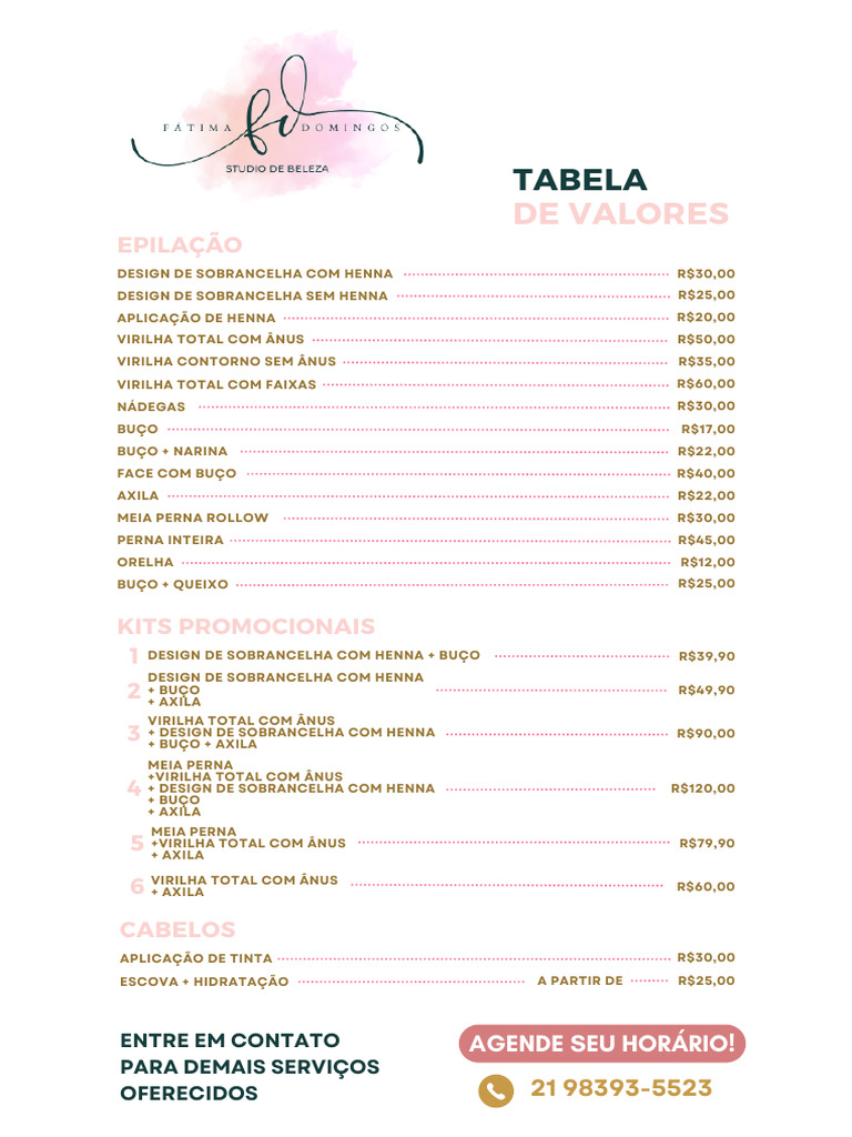 Design De Sobrancelha Com Henna Pdf