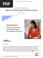 Examples of A 3 Paragraph Descriptive Essay | PDF | Essays | Experience