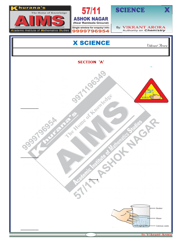 AIMS X Science 2023 Final Pre-Boards Practice Test #2 (Solutions) 2024 ...