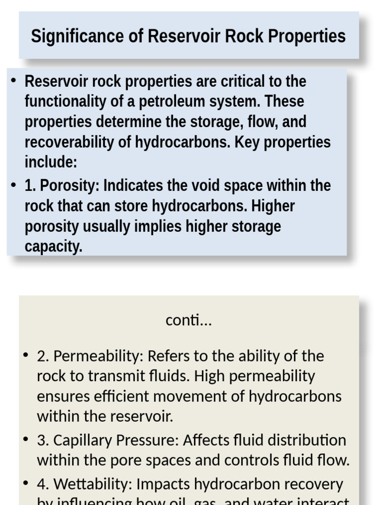 Reservoir Rock Properties (1) | PDF | Petroleum Reservoir | Porosity