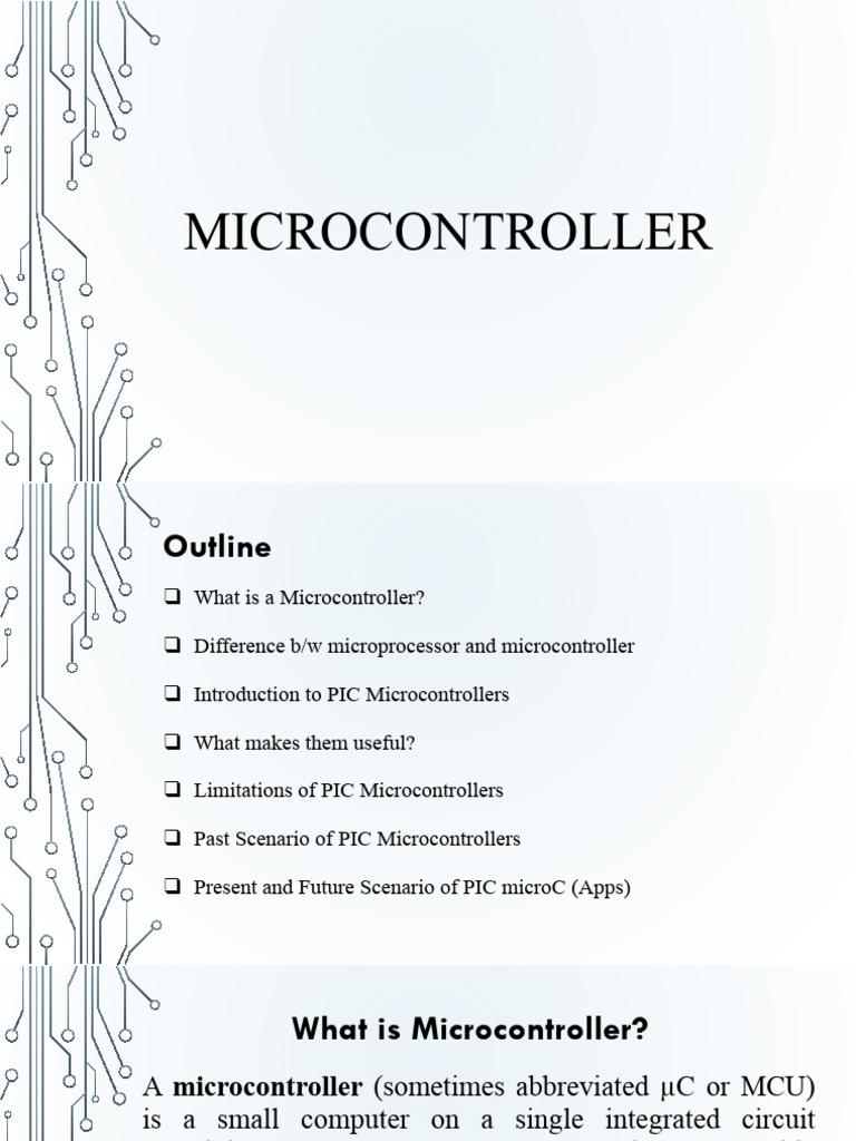 Itroduction To Microcontroller | PDF | Microcontroller | Microprocessor