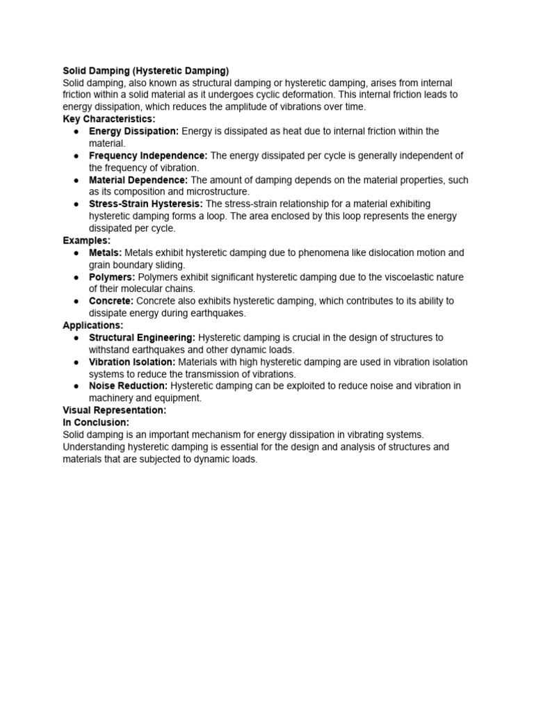 Solid Damping | PDF