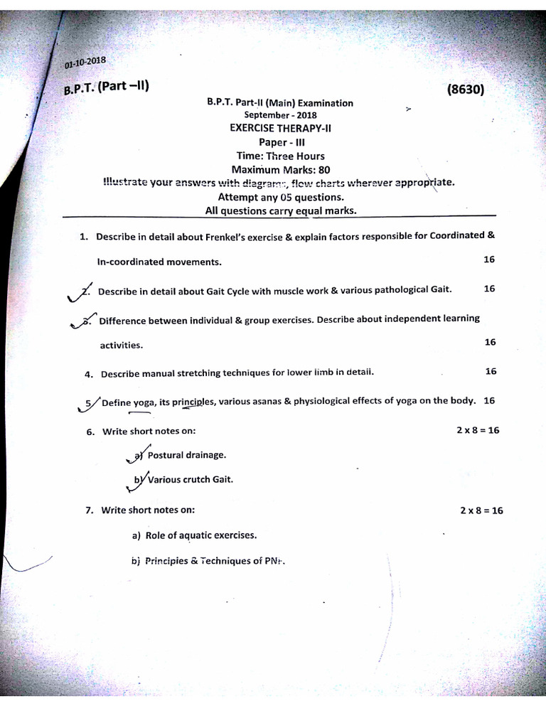 Exercise therapy | PDF