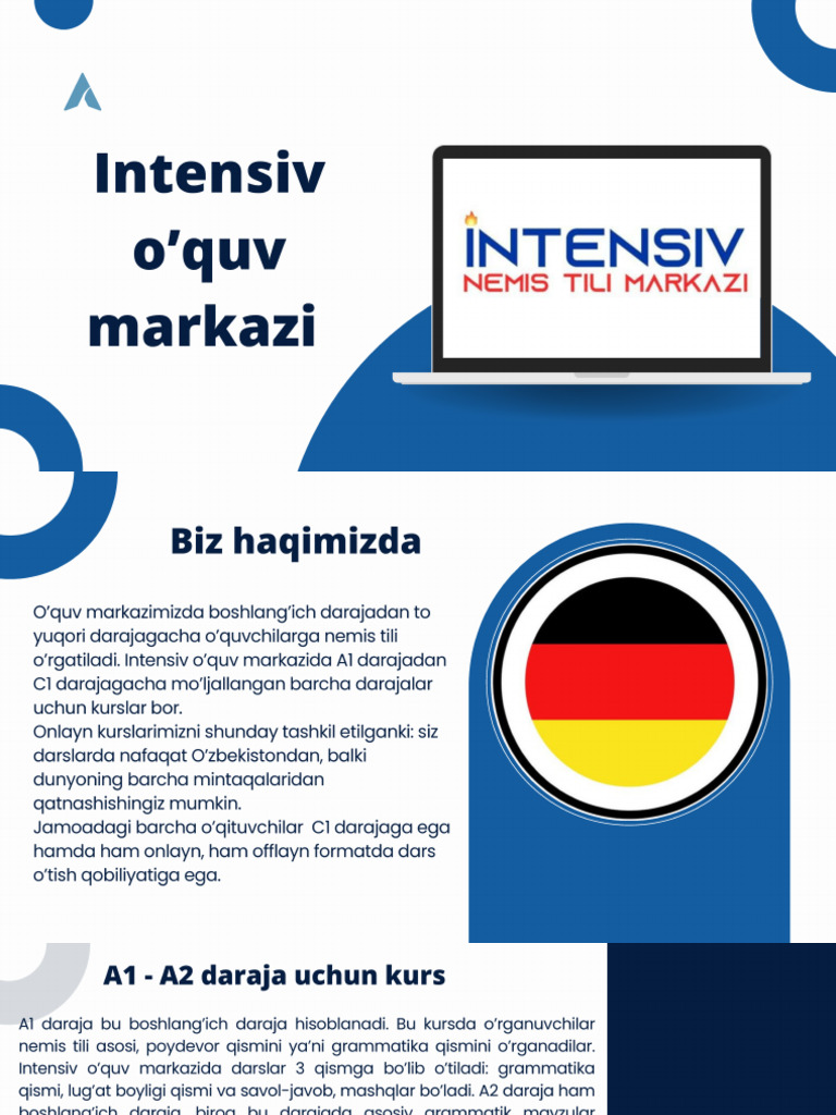 Intensiv Nemis Tili | PDF