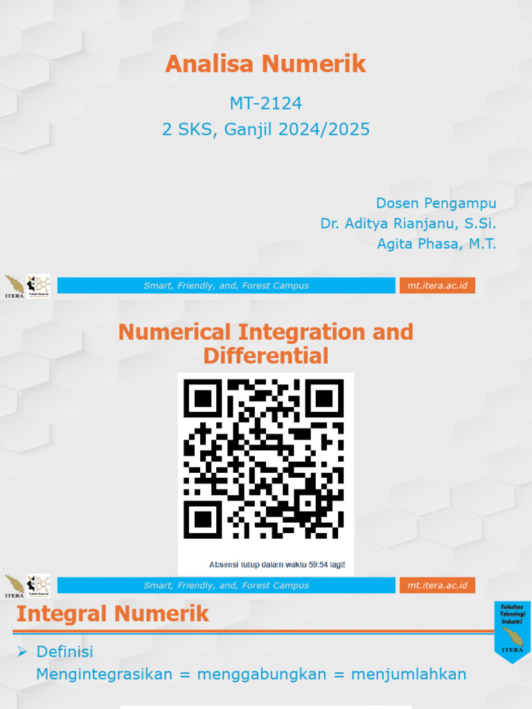 Metode Integral dan Diferensial Numerik | PDF