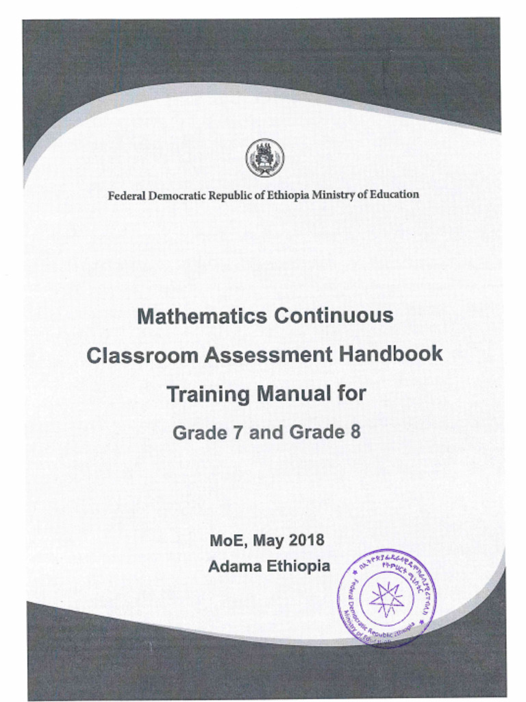 Continuous Classroom Assessment (Mathematics) | PDF
