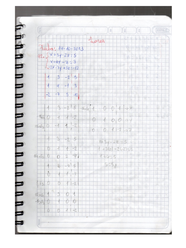 tarea matematica 15 de octubre | PDF