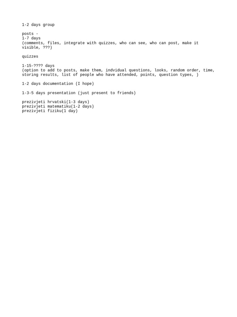 Time Table Pdf