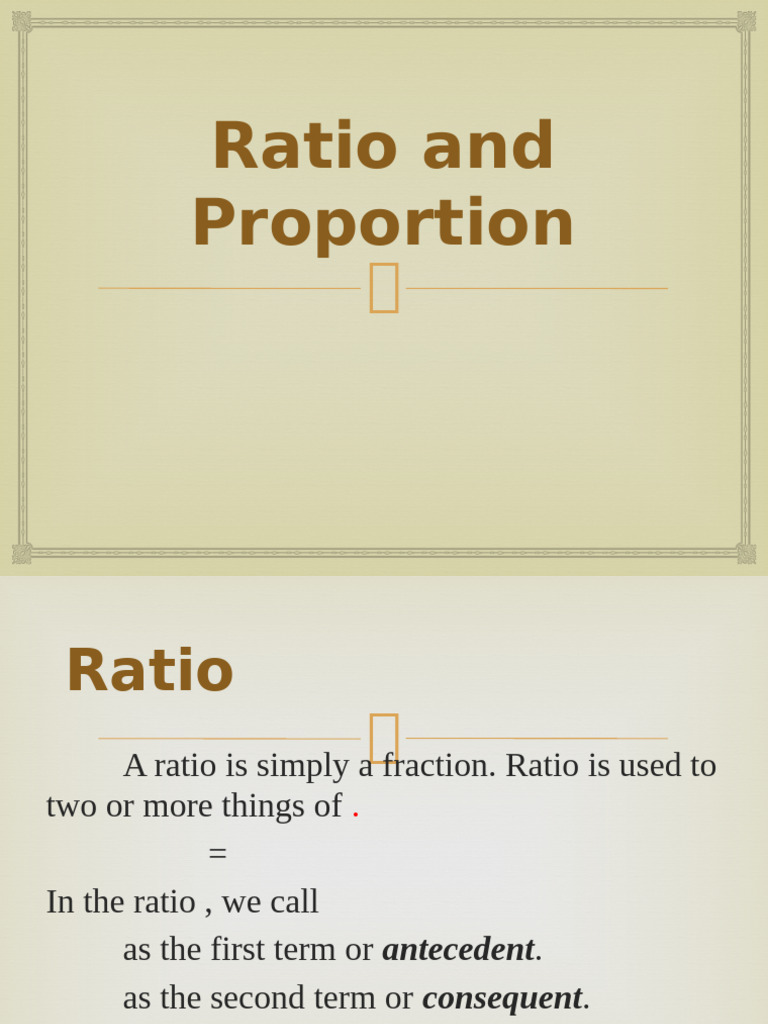 Understanding Ratios and Proportions | PDF | Ratio | Rupee