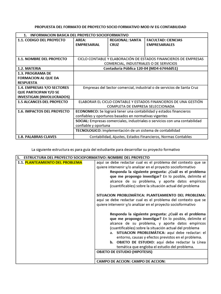 Formato de Proyecto Mod de Grado | PDF | Teoría | Contabilidad