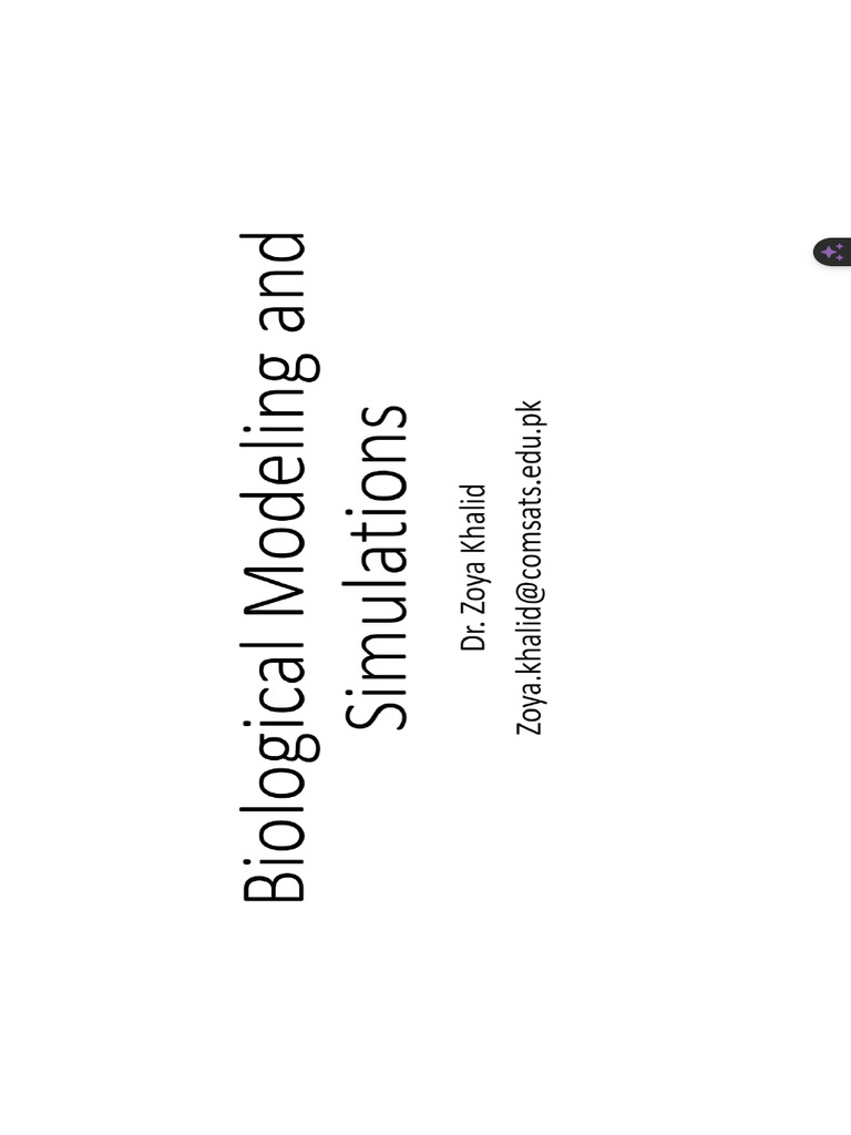 INtro To Biological Simulation | PDF